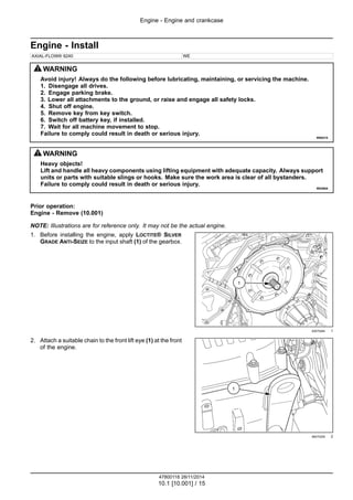 Case ih axial flow 8240 tier 4 b (final) combine service repair manual ...