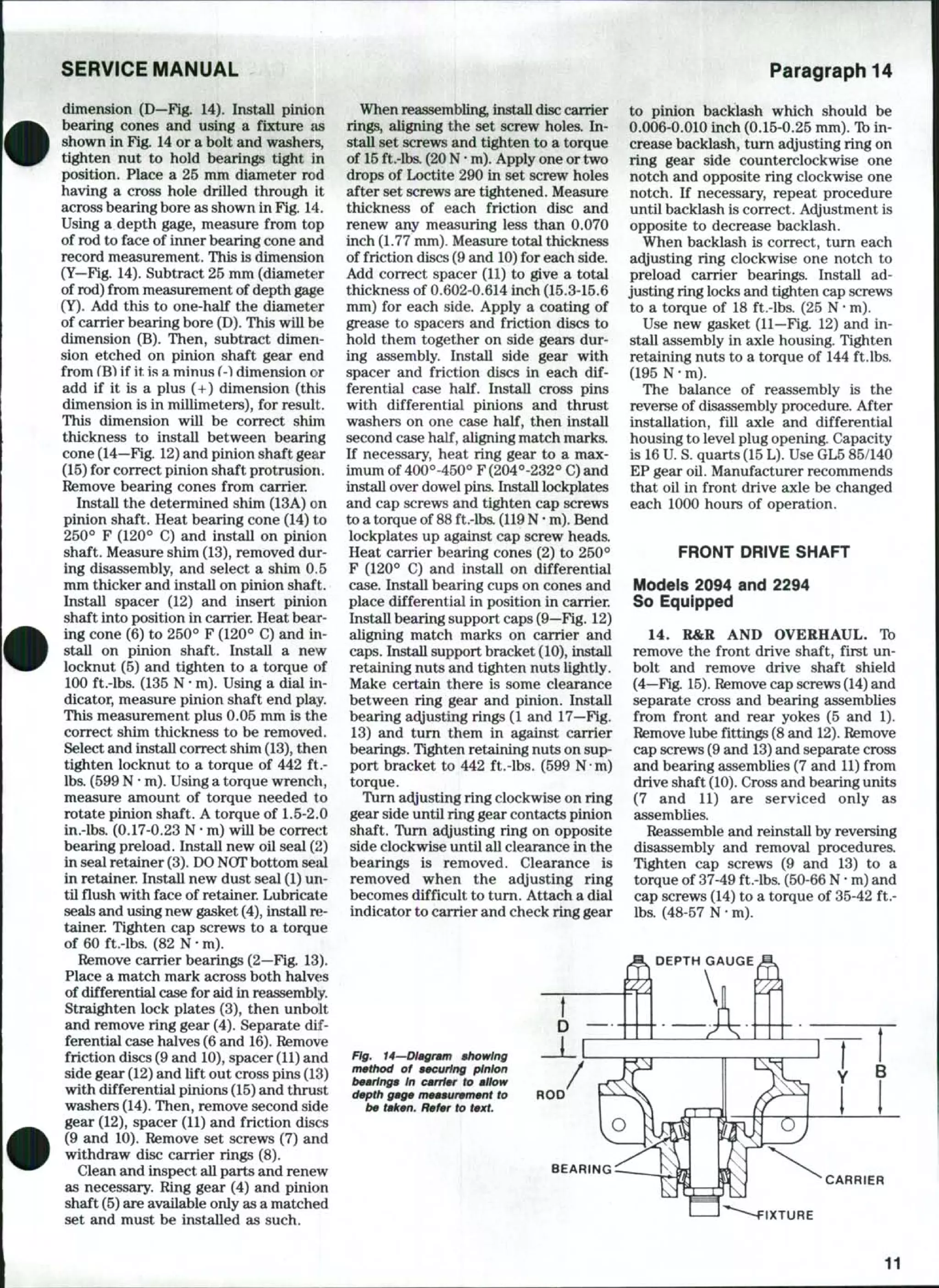 Case ih case international 2290 tractor service repair manual | PDF