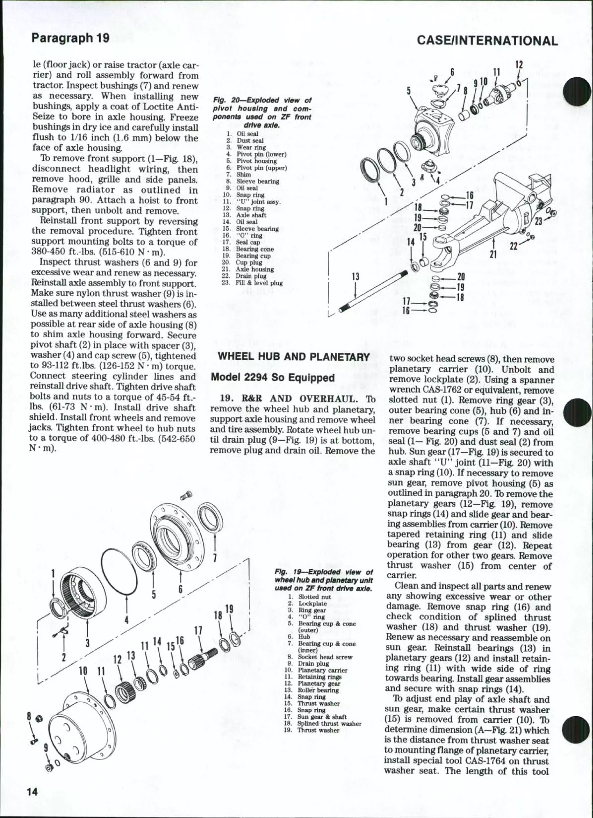 Case ih case international 2290 tractor service repair manual | PDF