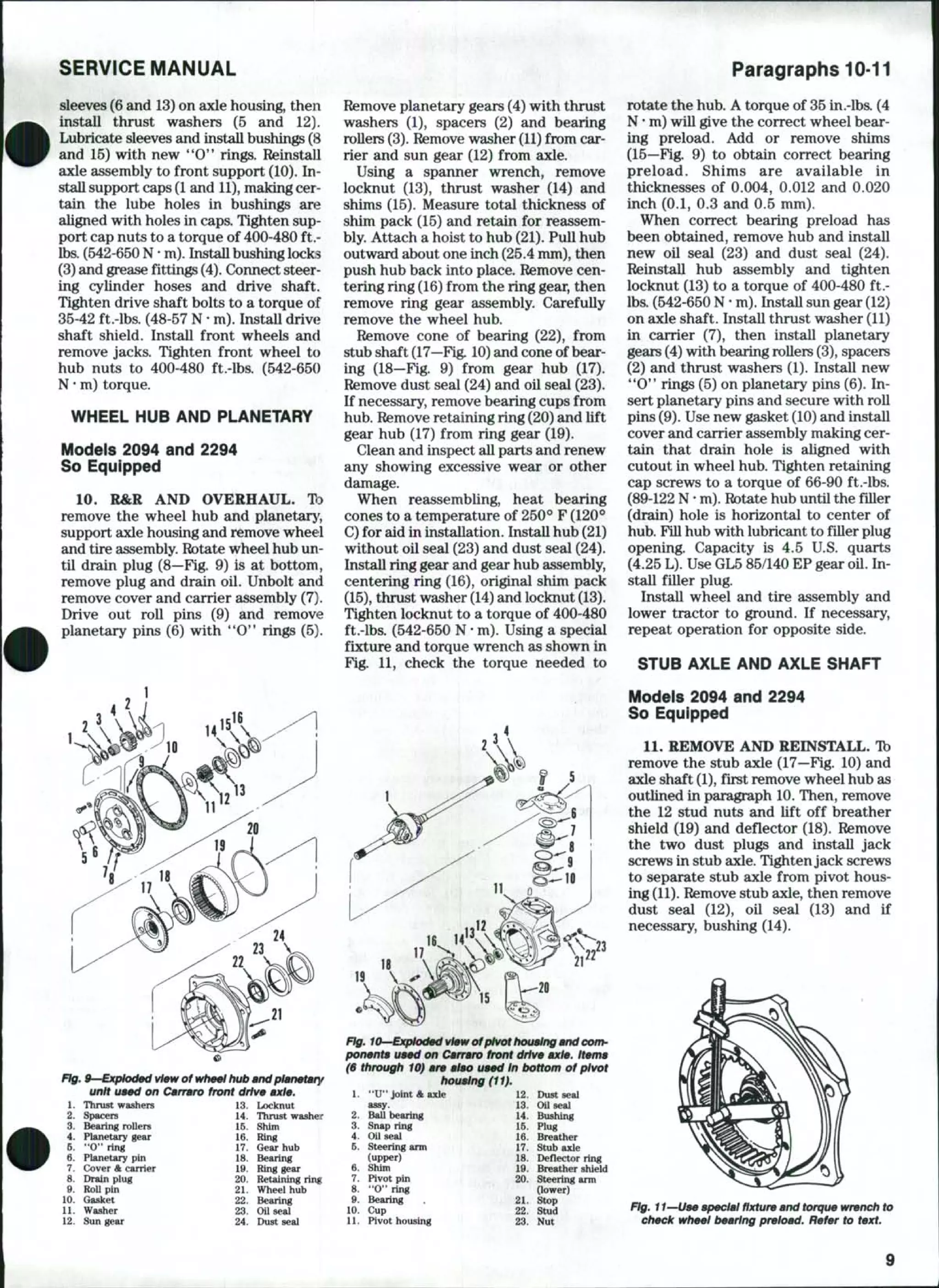 Case ih case international 2290 tractor service repair manual | PDF