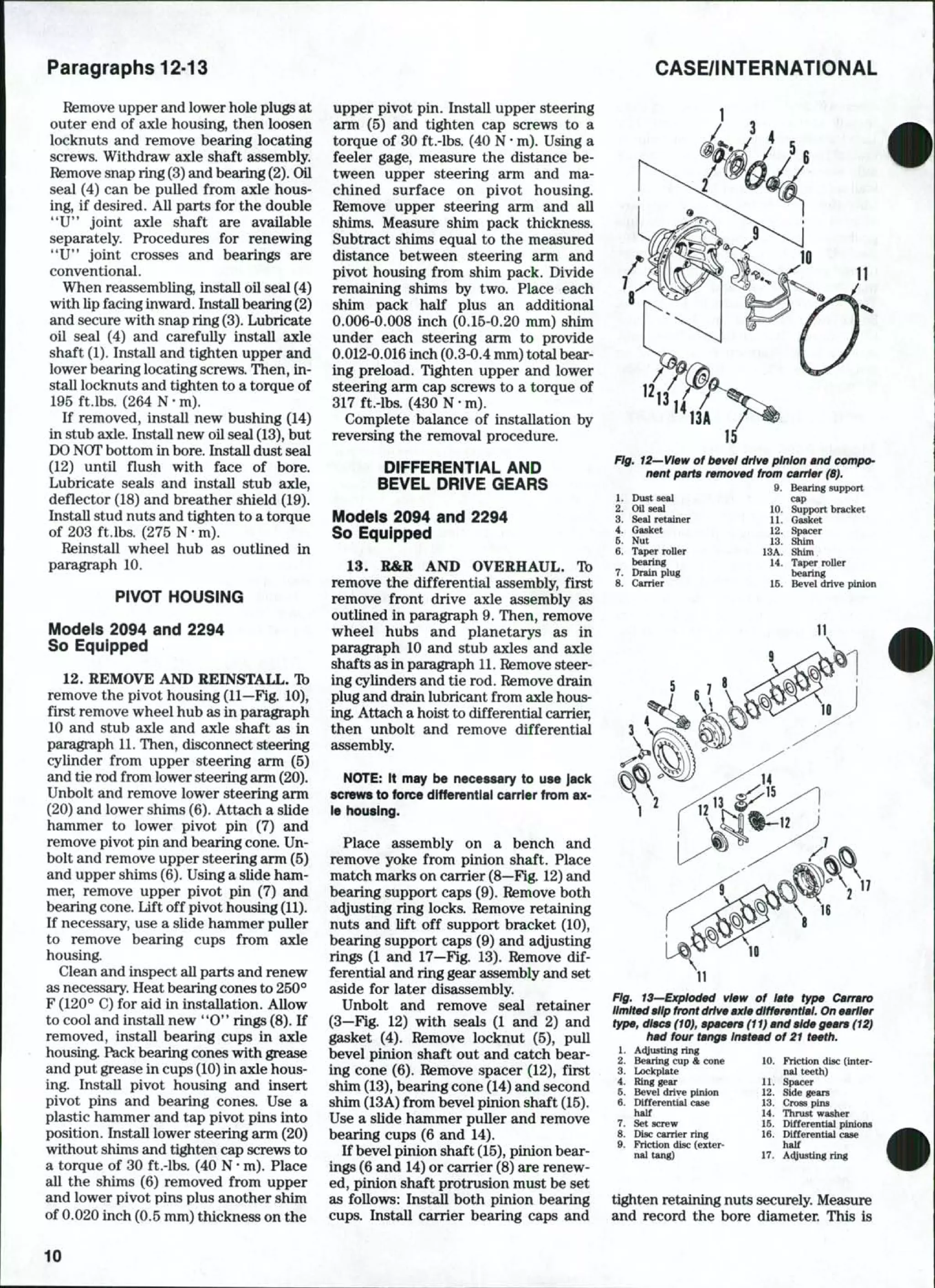 Case ih case international 2290 tractor service repair manual | PDF