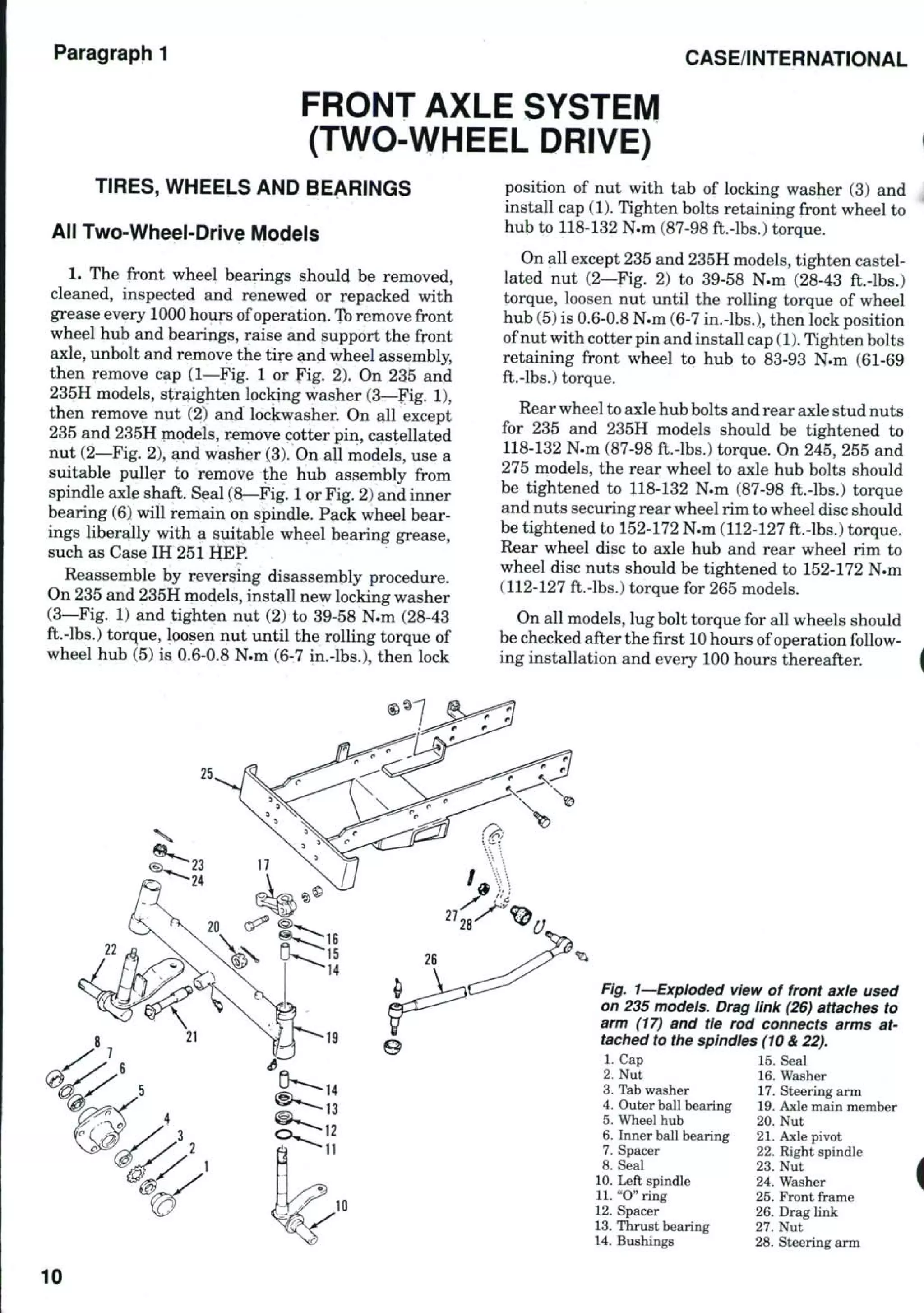 Case ih case international 245 tractor service repair manual | PDF