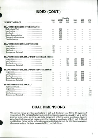 Case ih case international 255 tractor service repair manual | PDF
