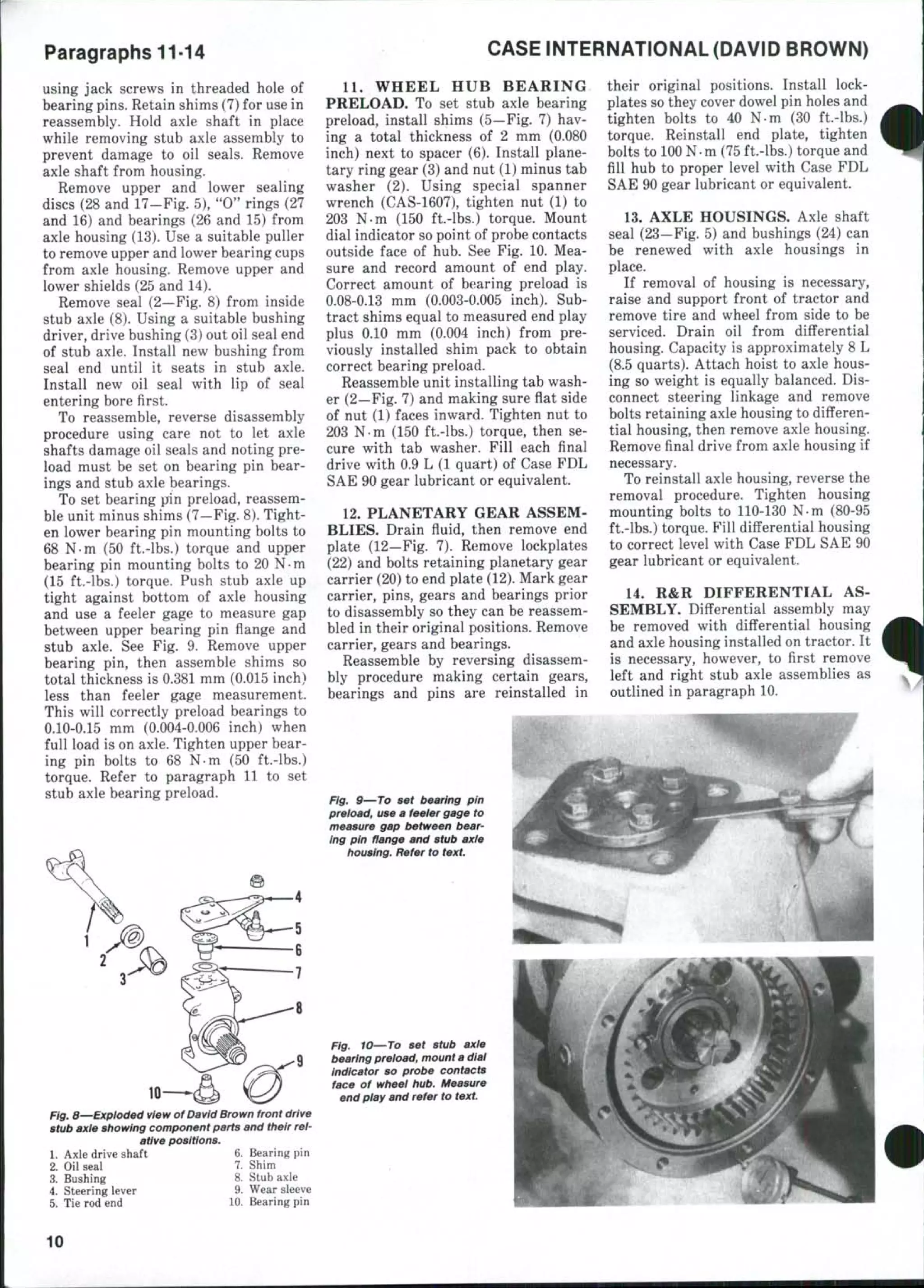 Case ih case international (david brown) 1290 tractor service repair ...