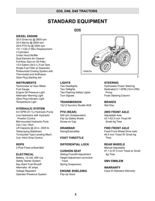 Case IH D35 D40 D45 Tractors Product Manual Instant Download ...