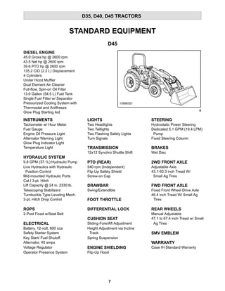 Case IH D35 D40 D45 Tractors Product Manual Instant Download ...