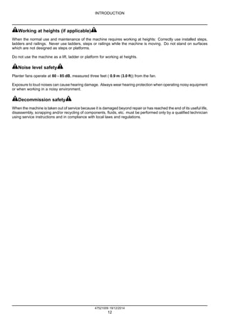 Case ih early riser 1255 front fold trailing planter service repair ...