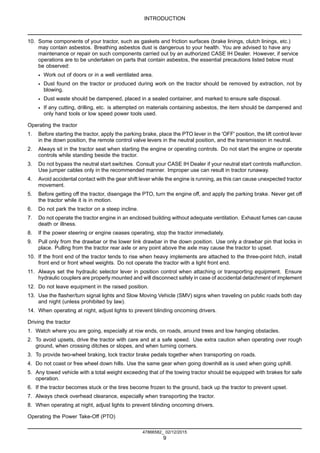 Case ih farmall 70 a tier 4b (final) tractor service repair manual | PDF