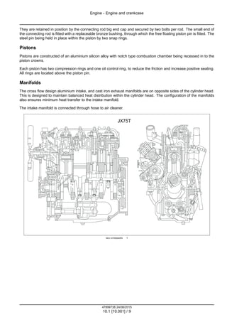 Case ih jx75 t tier 1 engine, 4wd tractor service repair manual | PDF