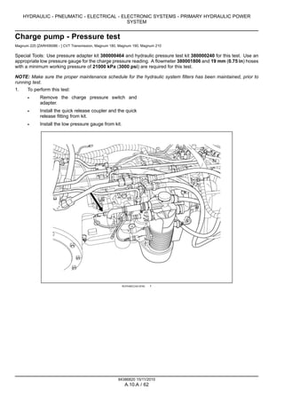 Case ih magnum 225 tractor with cvt transmission service repair manual ...