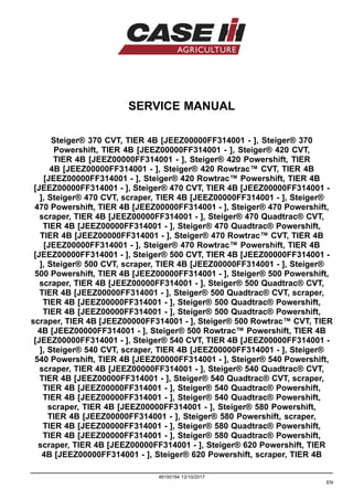 Case ih quadtrac 500 tier 4 b (final) tractor service repair manual pin ...