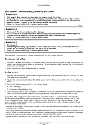 Case ih rb455 round baler service repair manual (pin ygn192828 and ...