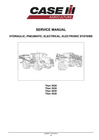 Case ih titan 4530 floater service repair manual | PDF