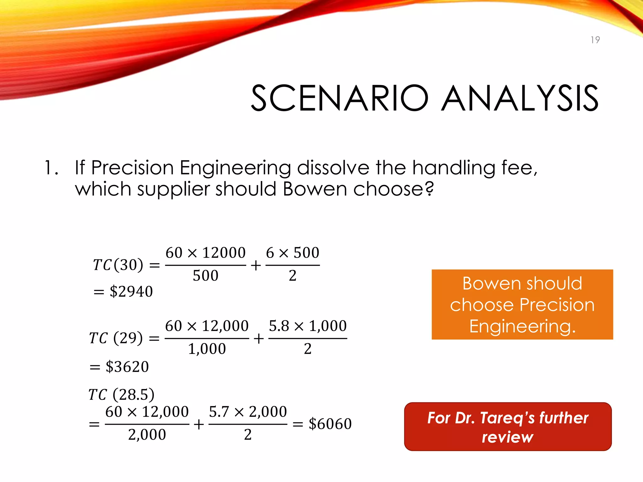 Case in financial management case 18, bowen built | PPTX