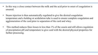casein production at automization and it's process | PPT