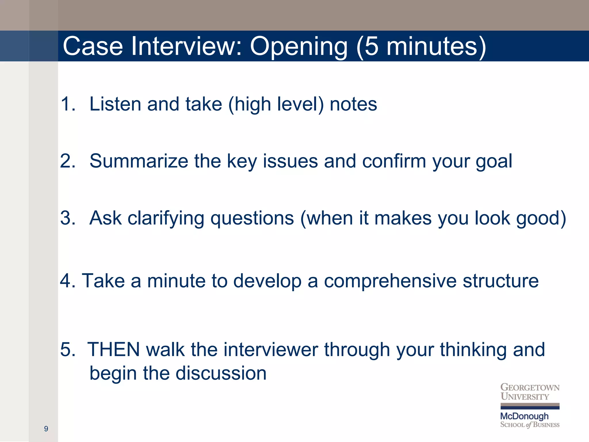 Case Interview Overview | PDF