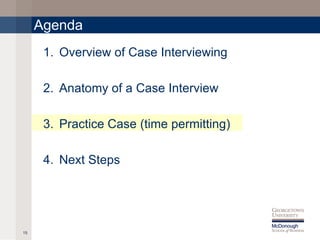 Case Interview Overview | PDF