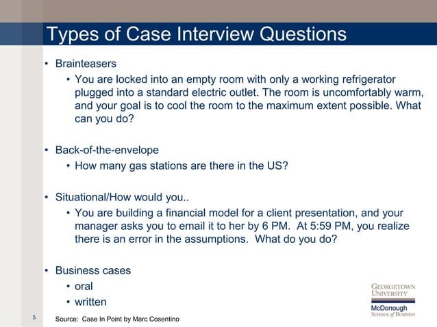 Case Interview Overview | PPT
