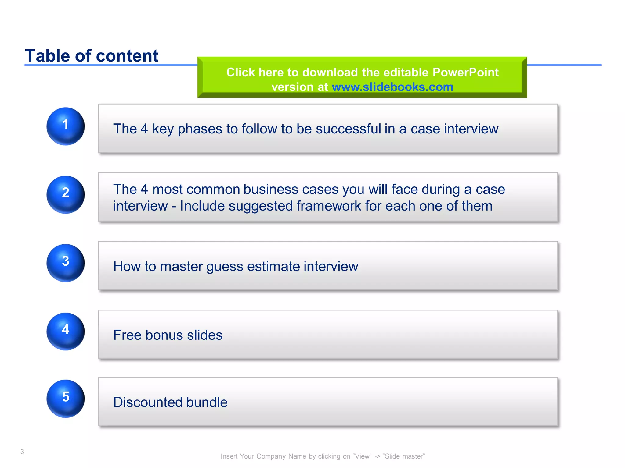 Business Case Interview Training | PDF