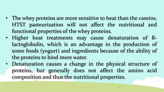 Casein whey protein interaction | PPTX