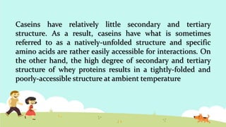 Casein whey protein interaction | PPTX