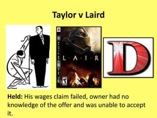 Contract Case law: Offer | PPTX