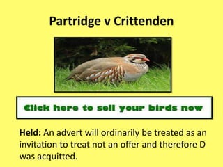 Contract Case law: Offer | PPTX