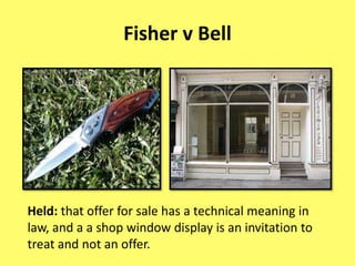 Contract Case law: Offer | PPTX | Business | Business and Finance