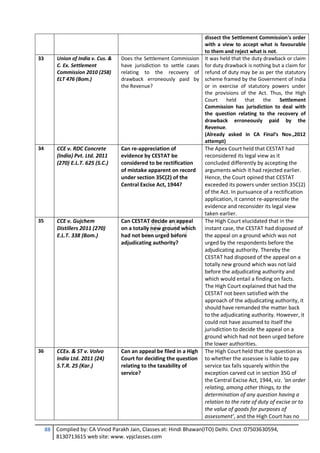 Indirect tax case laws nov 2014 | PDF