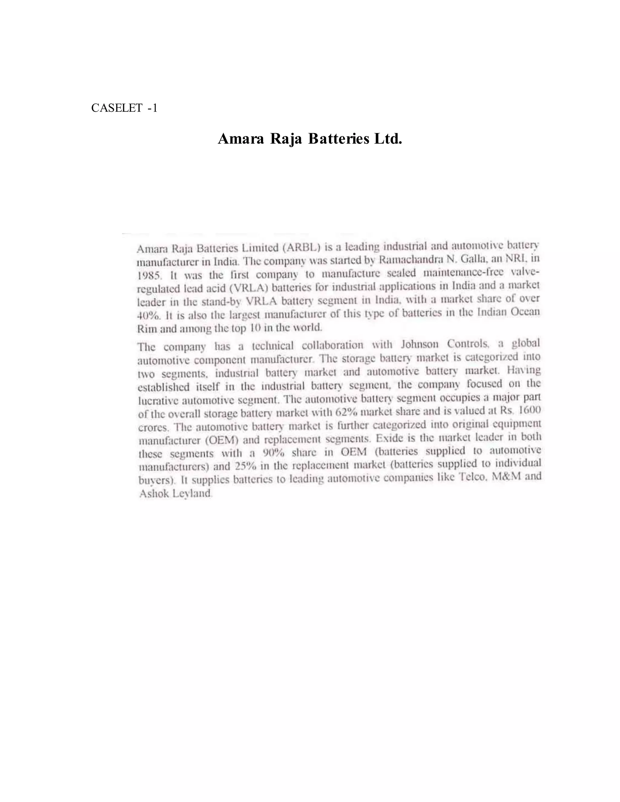 Caselet 1-mktg-i | DOC