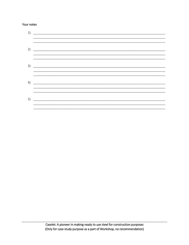 Caselet 2_A pioneer in making ready to use steel for construction ...