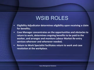 Case Management WSIB | PPTX