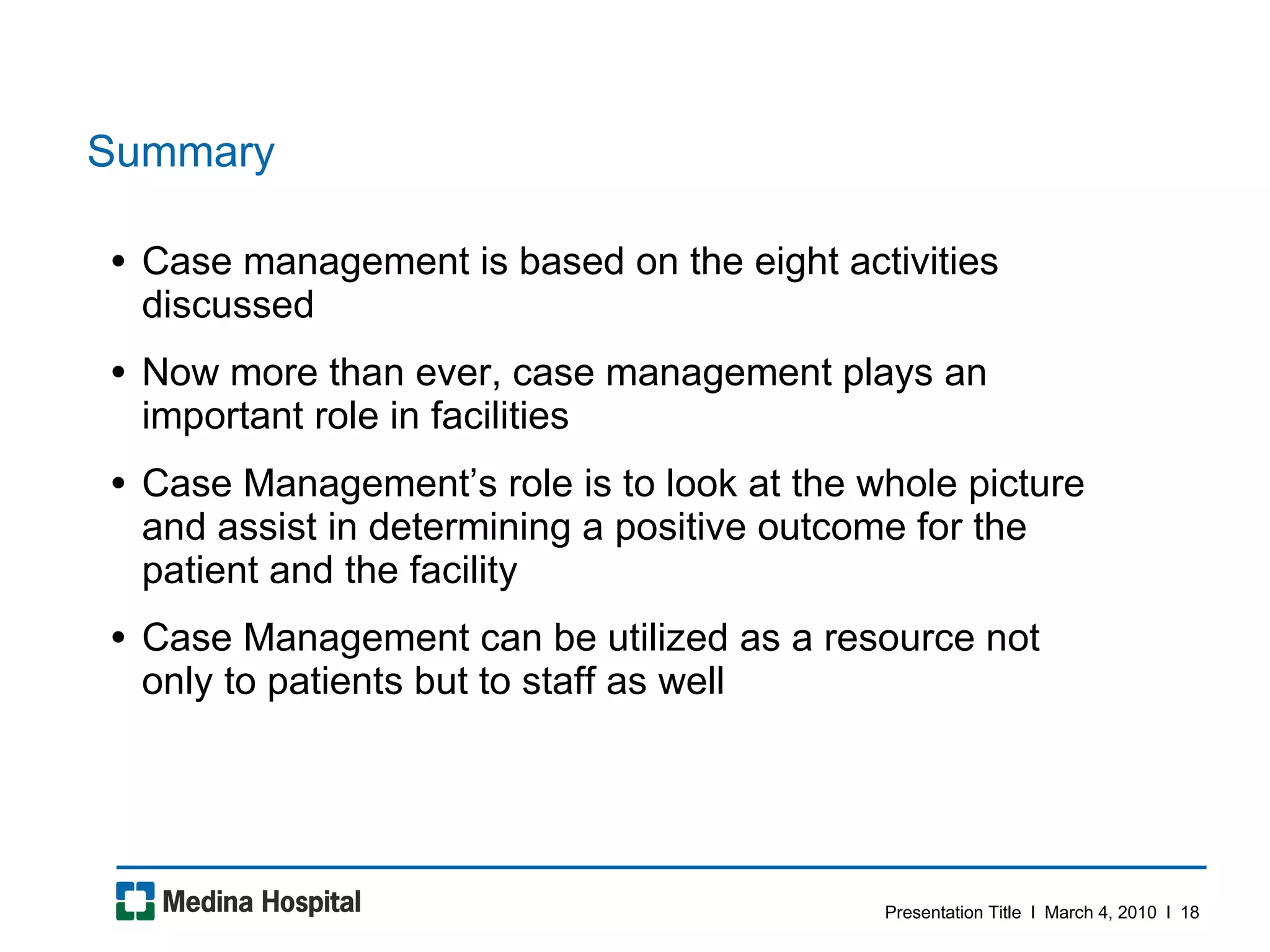 Case Managment 101 | PPT