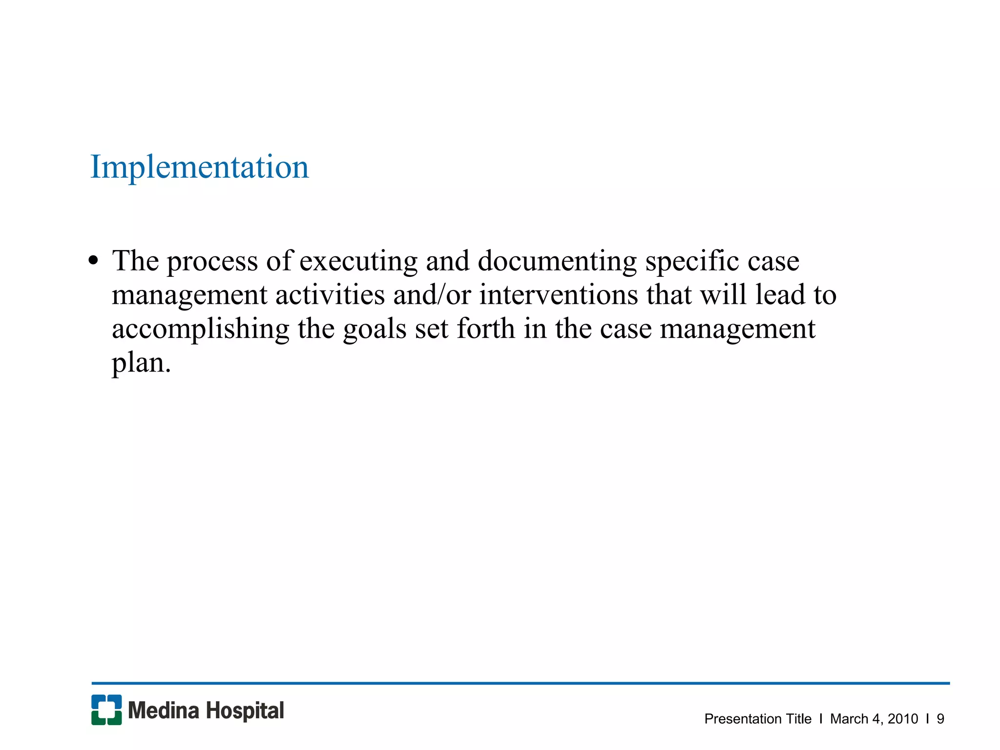 Case Managment 101 | PPT