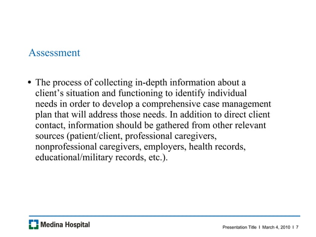Case Managment 101 | PPT | Healthcare Industry | Industries