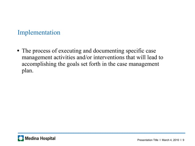 Case Managment 101 | PPT | Healthcare Industry | Industries