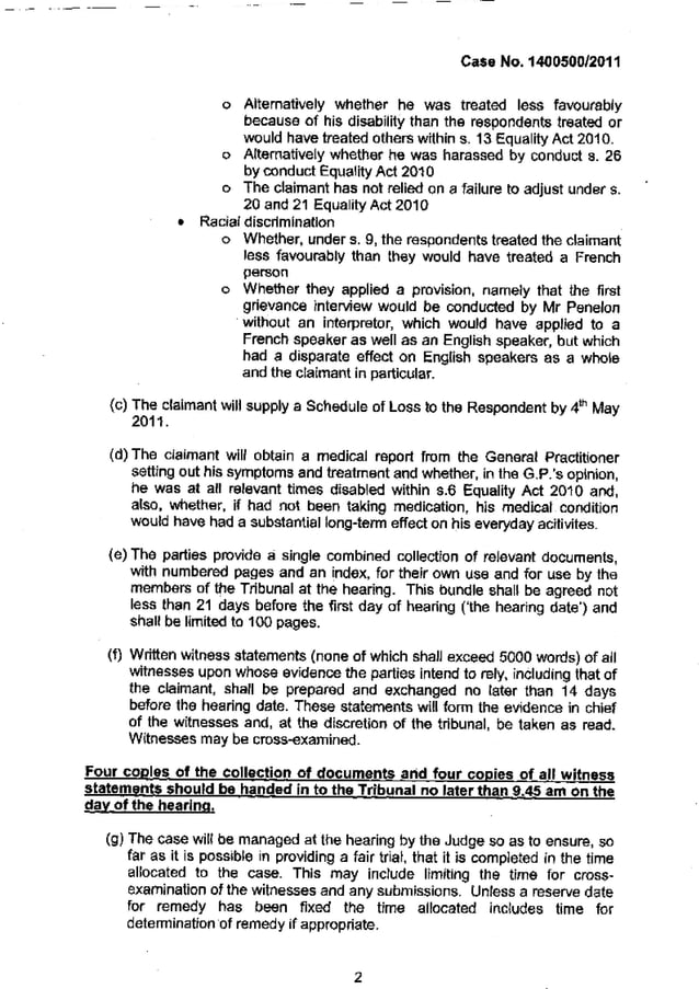 Case management order | PDF