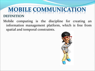 Issues in mobile communication | PPT