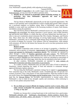 Case Mc Donald | DOC