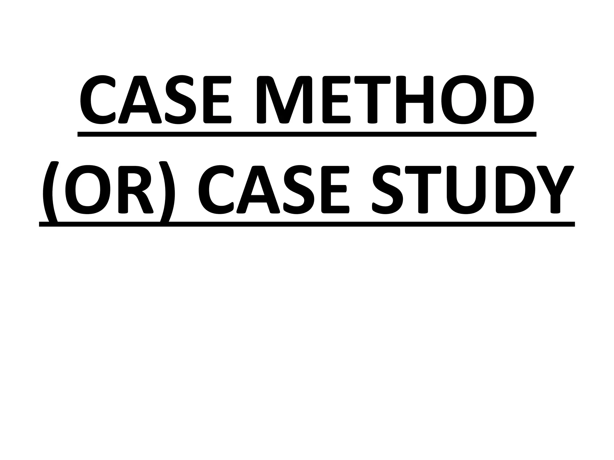 Case Method | PPTX
