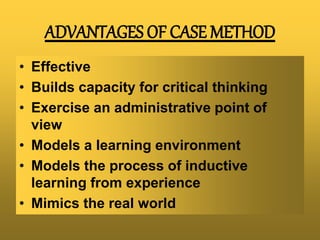 CASE METHOD of nsg education topic on cet | PPTX