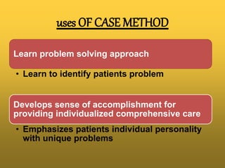 CASE METHOD of nsg education topic on cet | PPTX