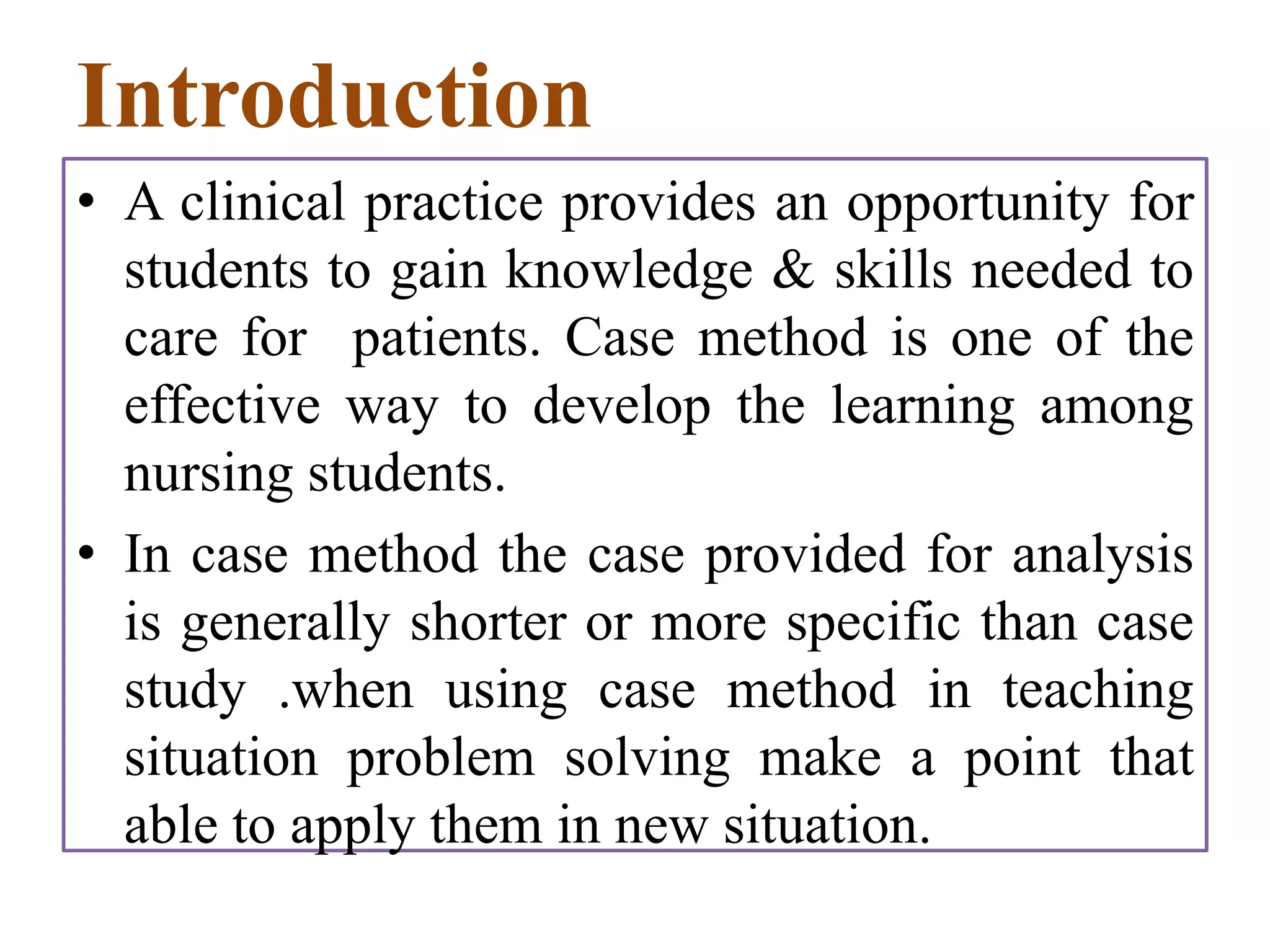 Case Method and Simulation | PPTX