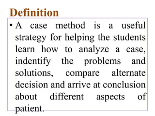 Case Method and Simulation | PPTX