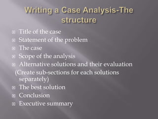 Case method learning | PPT