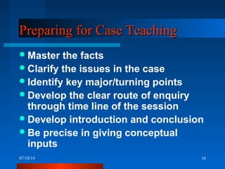 Case method & learning | PPT
