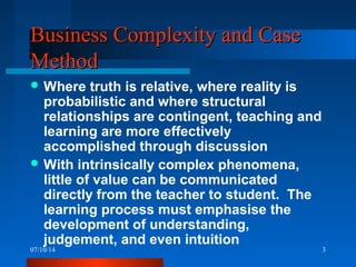 Case method & learning | PPT