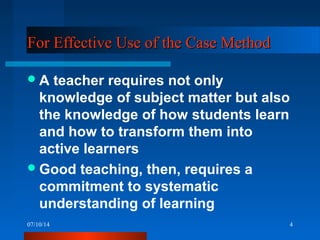 Case method & learning | PPT