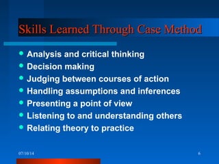 Case method & learning | PPT