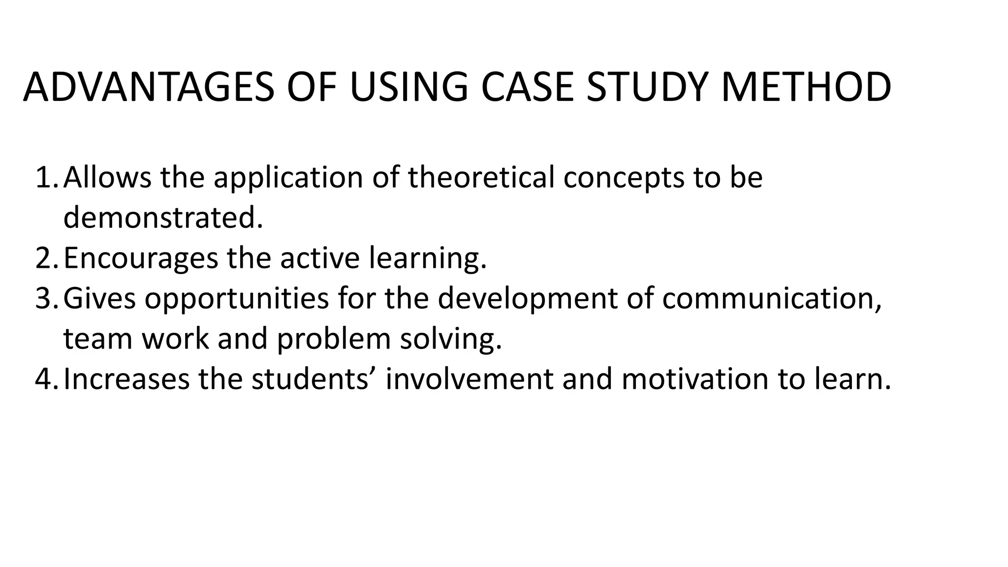 Case method of learning | PPTX